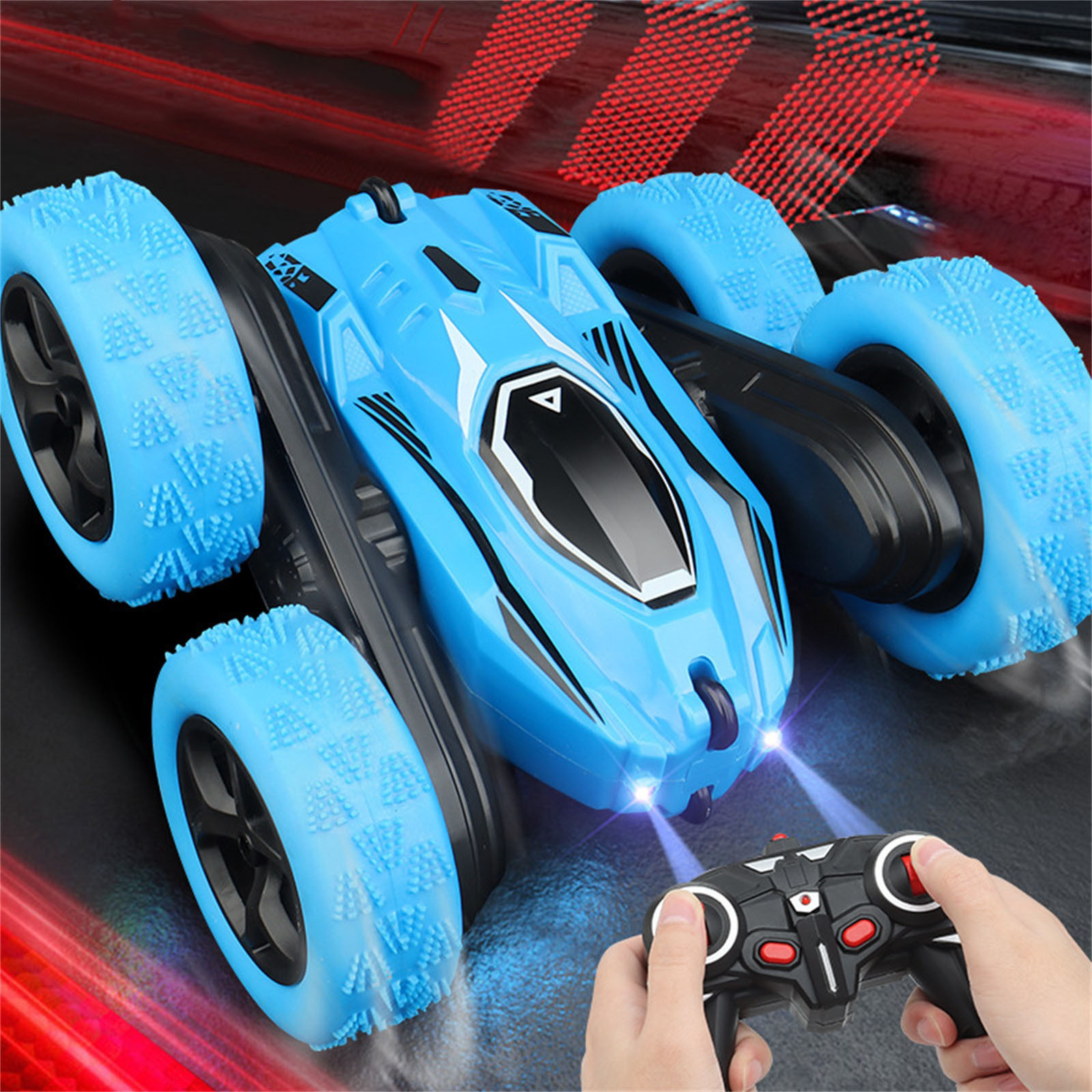 Four-wheel Crawler Remote Control Tumbling Stunt Double-sided Vehicle ...