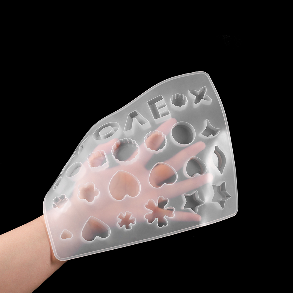 DIY Epoxy Flower English Word Crystal Epoxy Mould Silicone Pad ...
