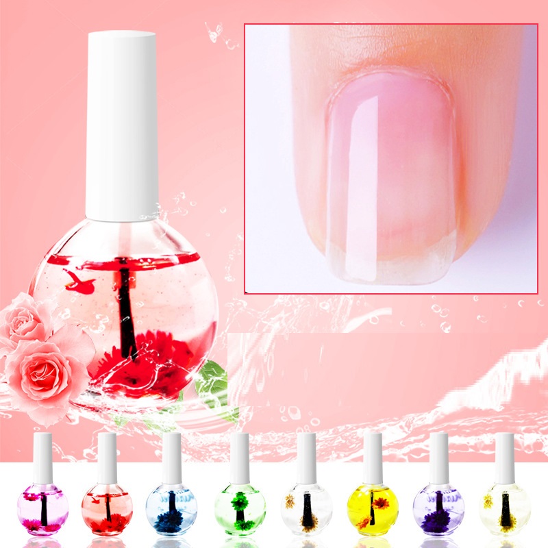 Nail Beauty Dried Flowers Nutrition Nail Treatment Oil Anti-agnail Nail ...
