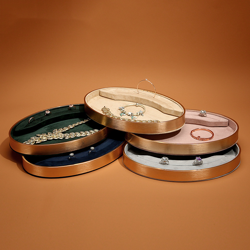 Metal Oval Jewelry Props Display Tray - CJdropshipping