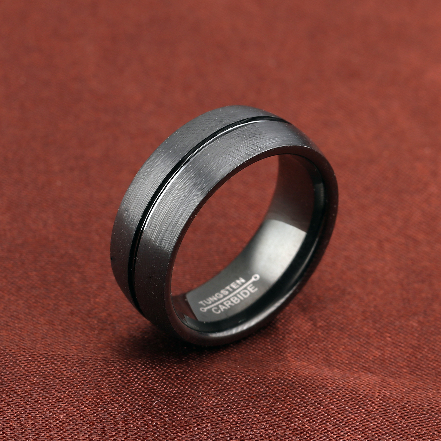 Black titanium steel ring - CJdropshipping