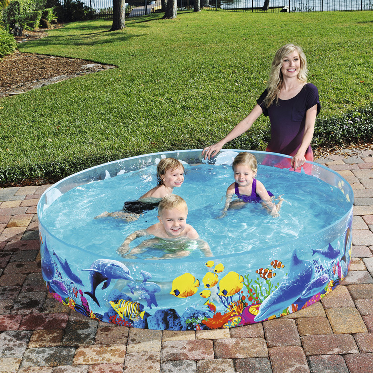 Hard Glue Pool Transparent Marine Animal Inflatable Pool - CJdropshipping