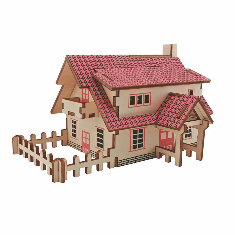 Wooden 3D Puzzle Children s House Model CJdropshipping wooden-3d-puzzle-children-s-house-model-cjdropshipping