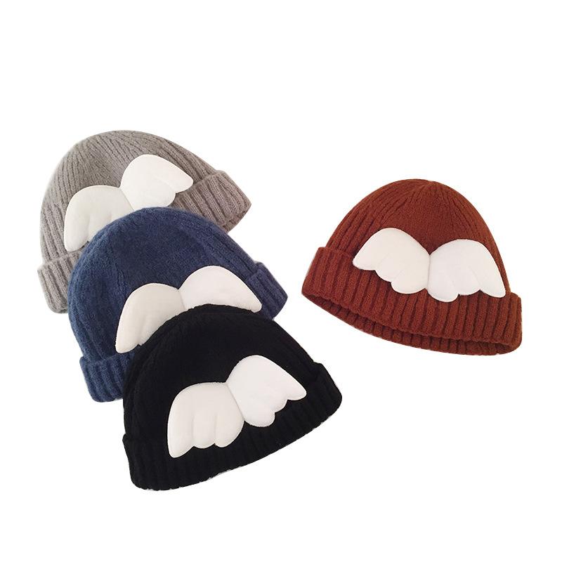 Angel wings children's woolen hat - CJdropshipping