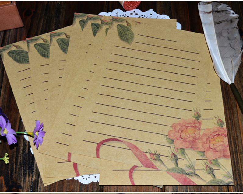 Romantic European Style Retro Lace Totem Letter Paper - CJdropshipping