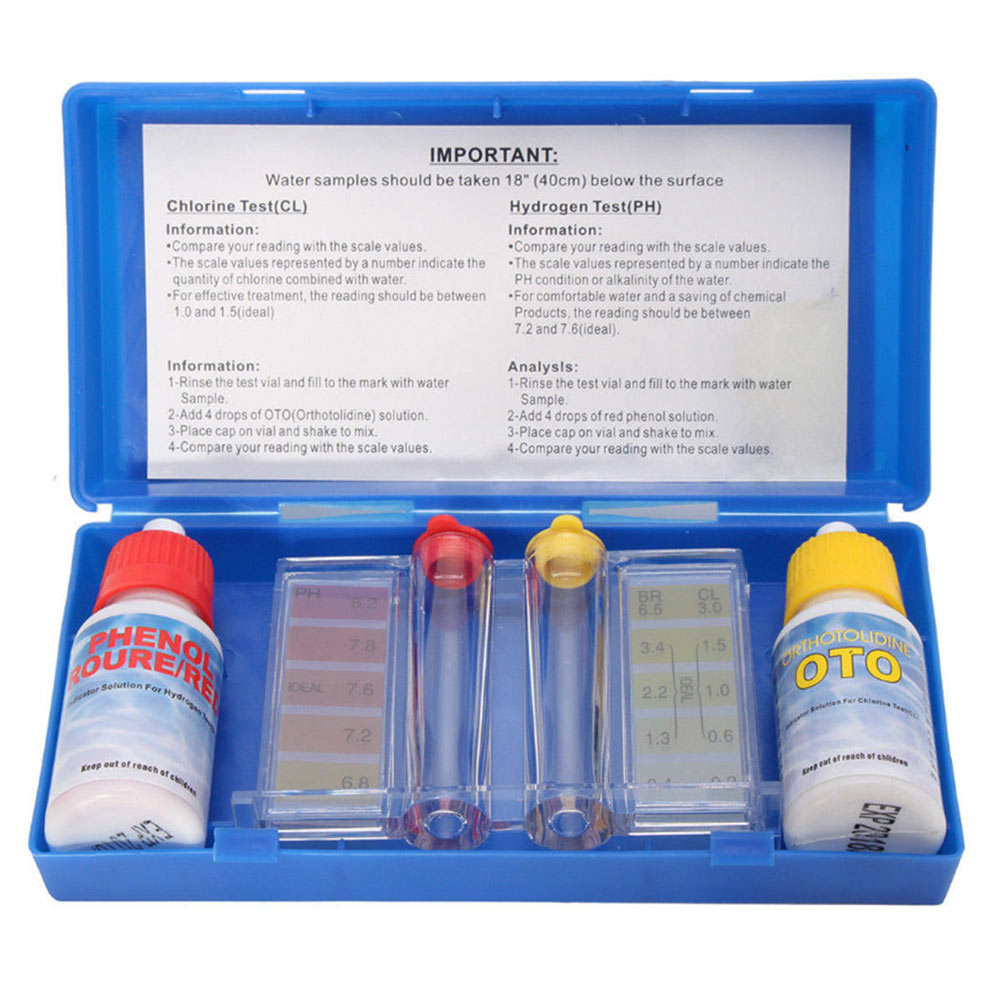 Ph Value Residual Chlorine Test Agent Swimming Pool Water Quality Test ...