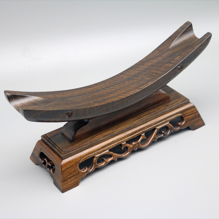 Solid Wood Carved Ivory Rack Sword Rack Wishful Rack Striped Sandalwood ...