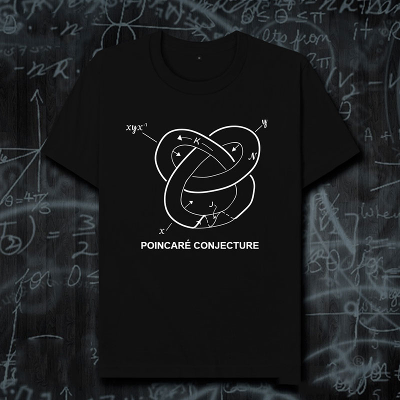 Poincar Conjecture Topology Subject Pure Cotton Short Sleeve T-Shirt ...