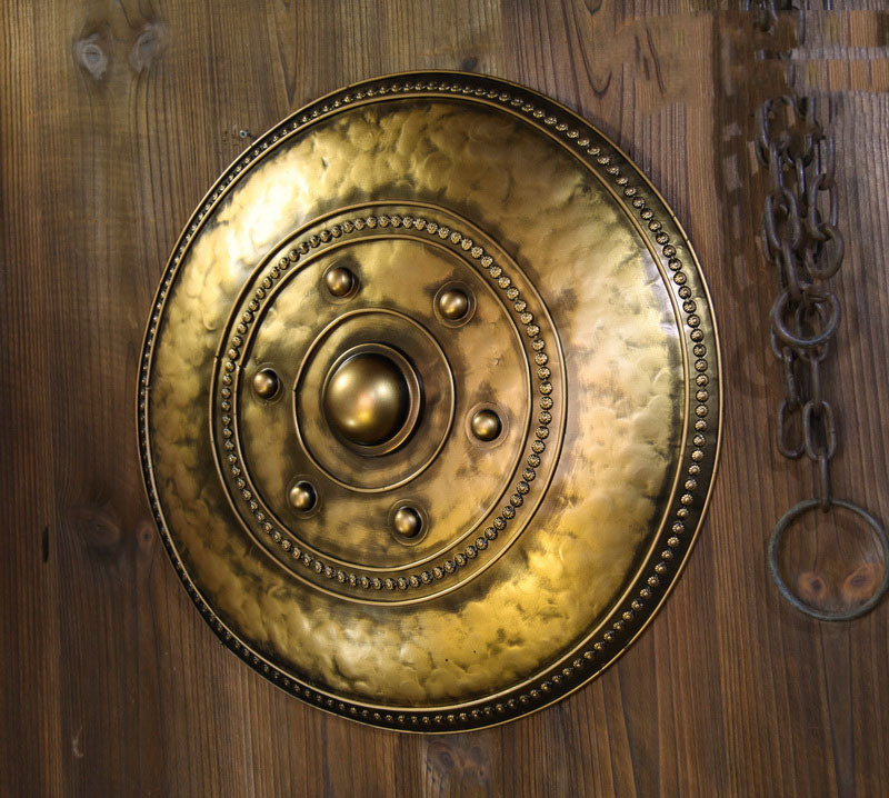 Medieval Armor Samurai Shield Handmade Iron Crafts - CJdropshipping