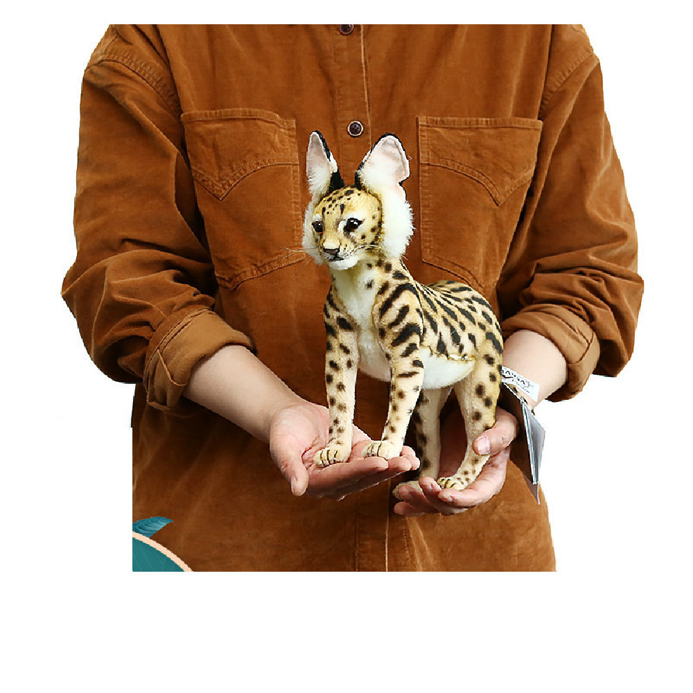Plush Toy Standing Serval Doll Can Be Concave Shape Children ...