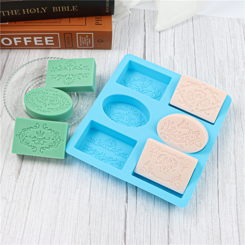 Silicone Pattern Soap Mold Rectangle 6 With Happiness Tree CJdropshipping silicone-pattern-soap-mold-rectangle-6-with-happiness-tree-cjdropshipping