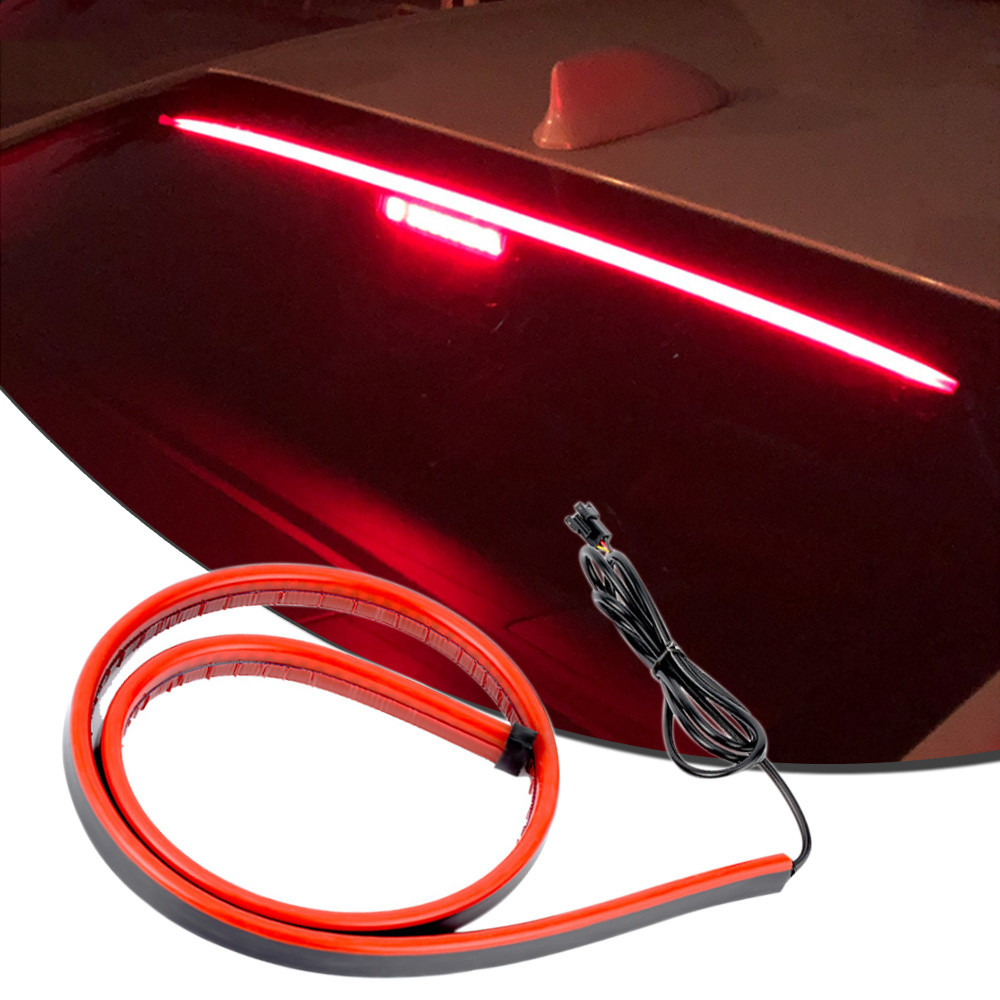 Car High-position Brake Light Rear Glass LED Decoration - CJdropshipping
