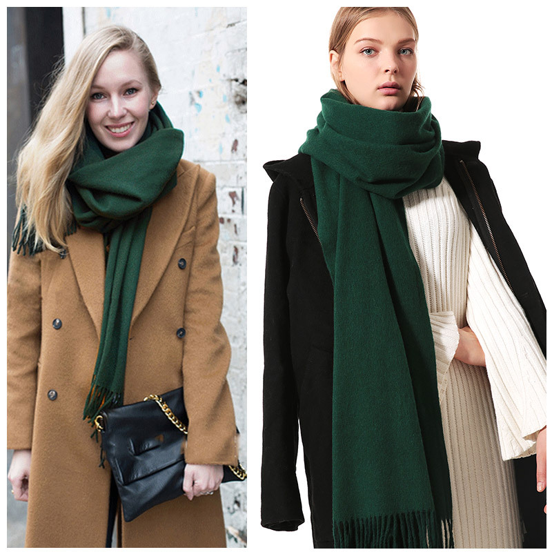 Women wool scarf thick solid scarf | eBay