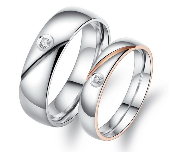 Stainless steel couple ring Titanium steel couple ring - CJdropshipping