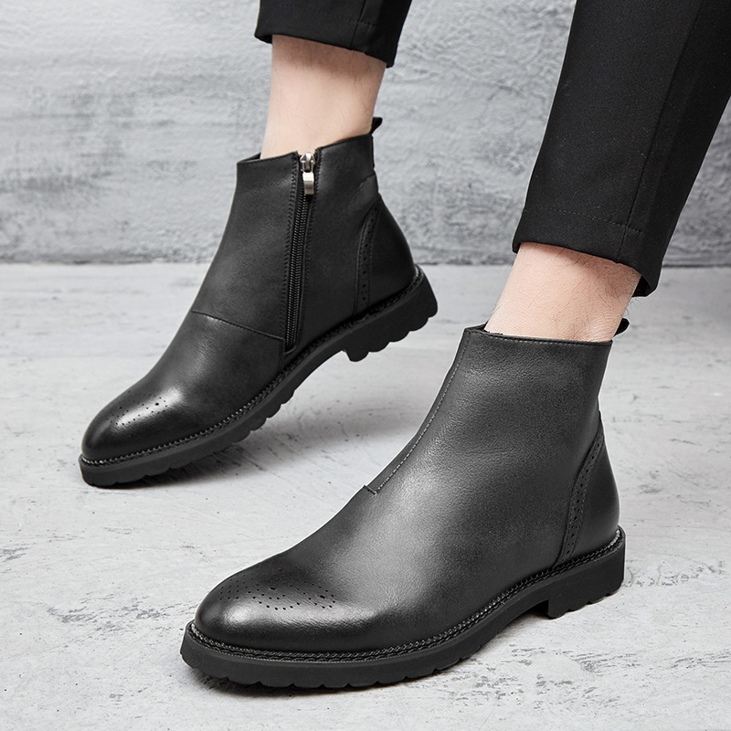 Winter Boots Men's High Rise Martin Boots - CJdropshipping