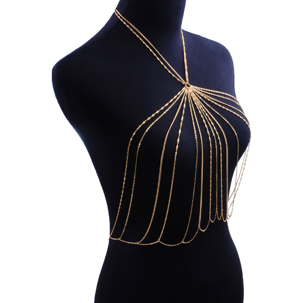 European And American Fashion Bikini Chain, Tube Top Body Chain ...