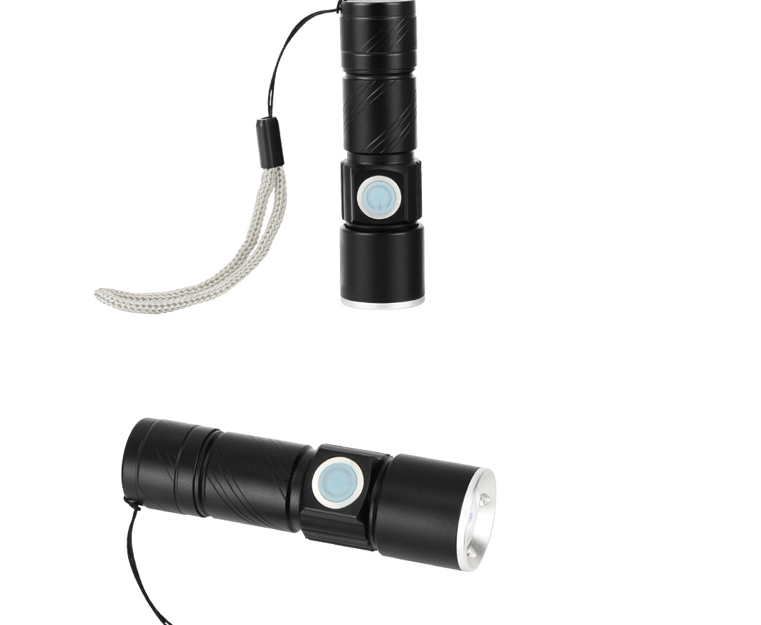 Mini Waterproof Rechargeable LED Flashlight With USB Charging ...