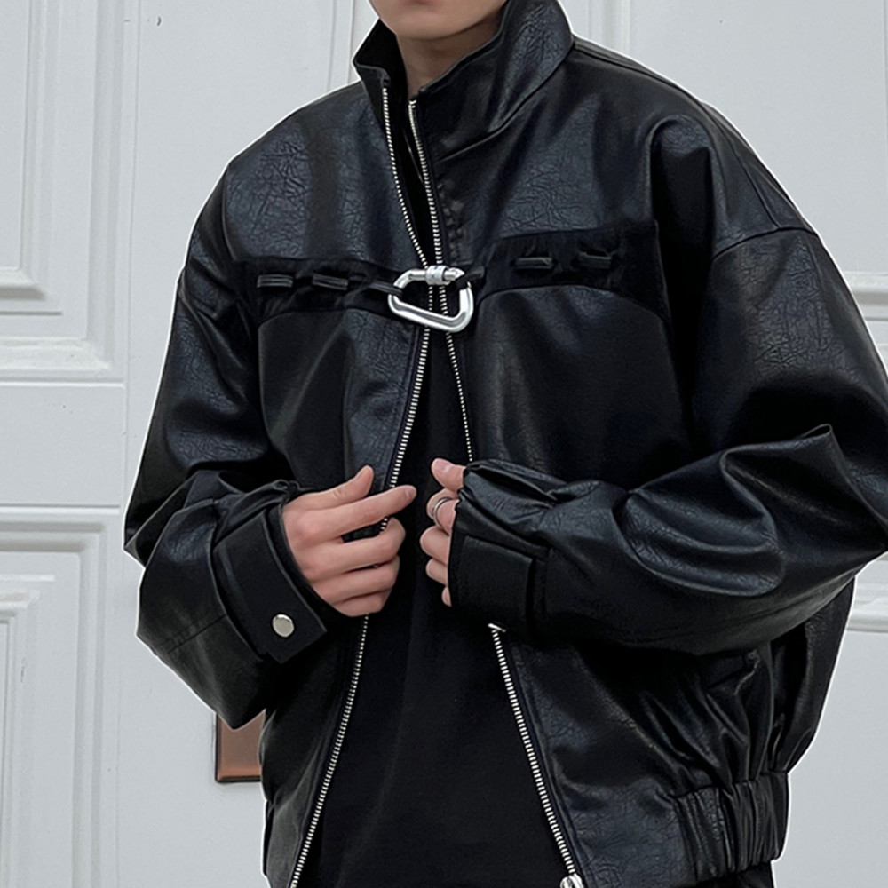 Opium Carabiner Leather Jacket - Fūga Studios