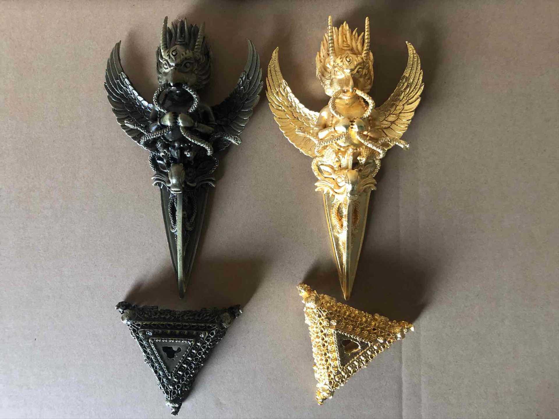 Pure Copper Alloy Dapeng Bird Diamond With Base Magic Pestle ...