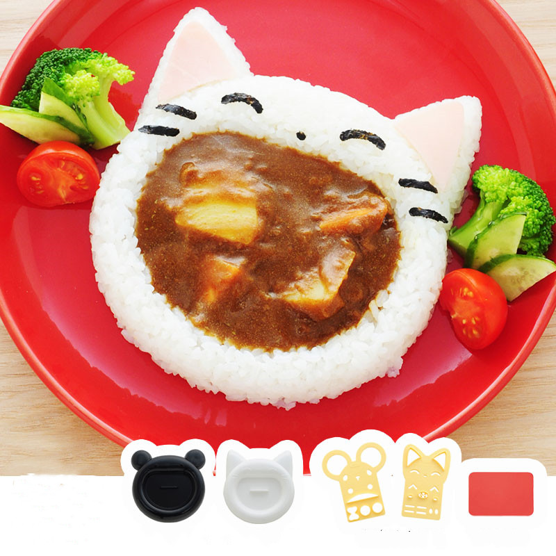 Cute Big Mouth Animal Children's Rice Ball Mold - CJdropshipping