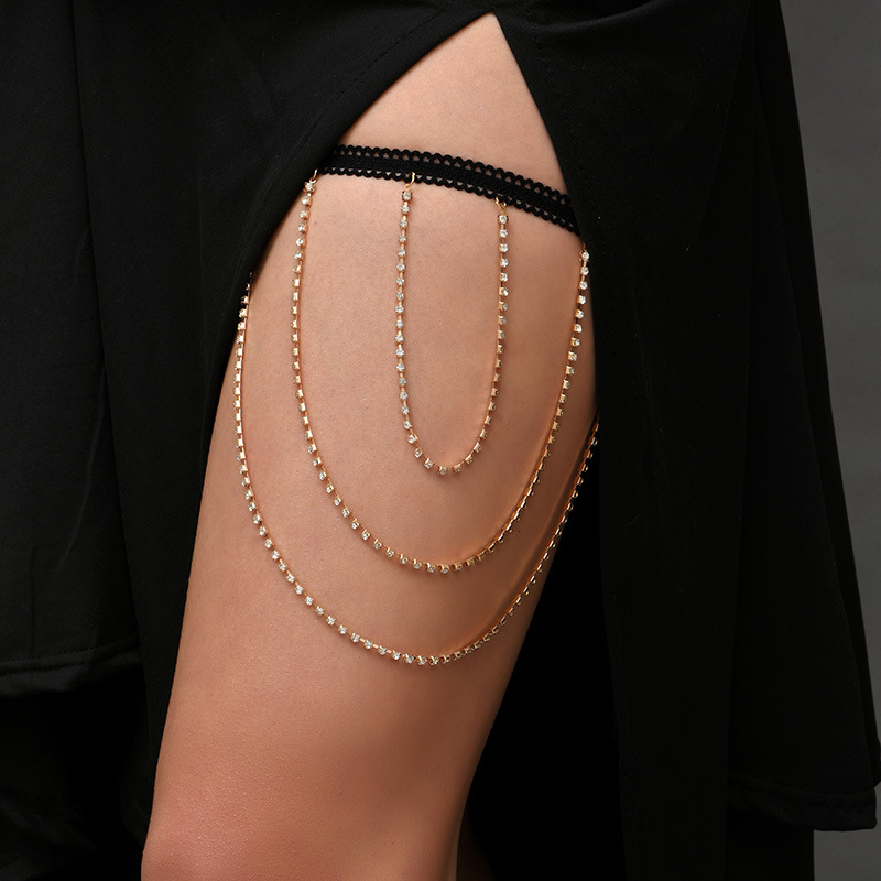 Ins European And American Trend Multi-layer Elastic Claw Drill Leg ...