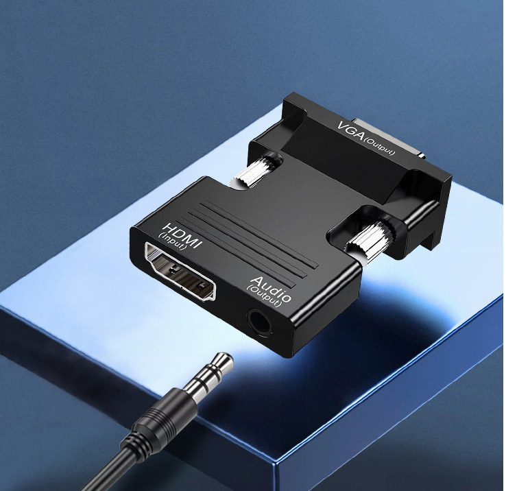 Male Converter With Audio Computer Projector Adapter - CJdropshipping