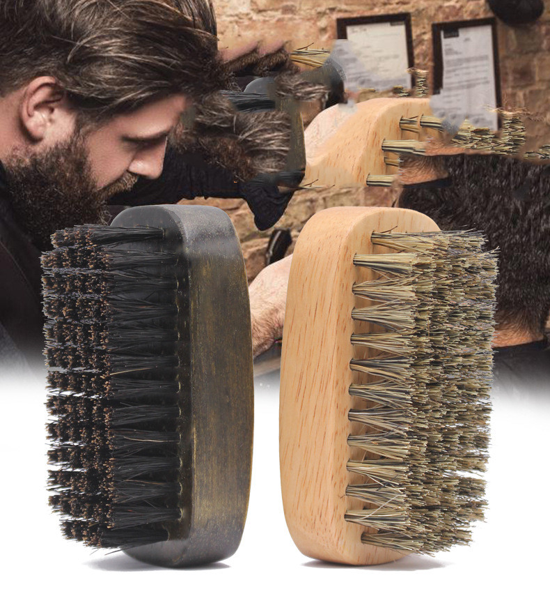 Men's Beard Care Boar Mane Rubber Wood - CJdropshipping
