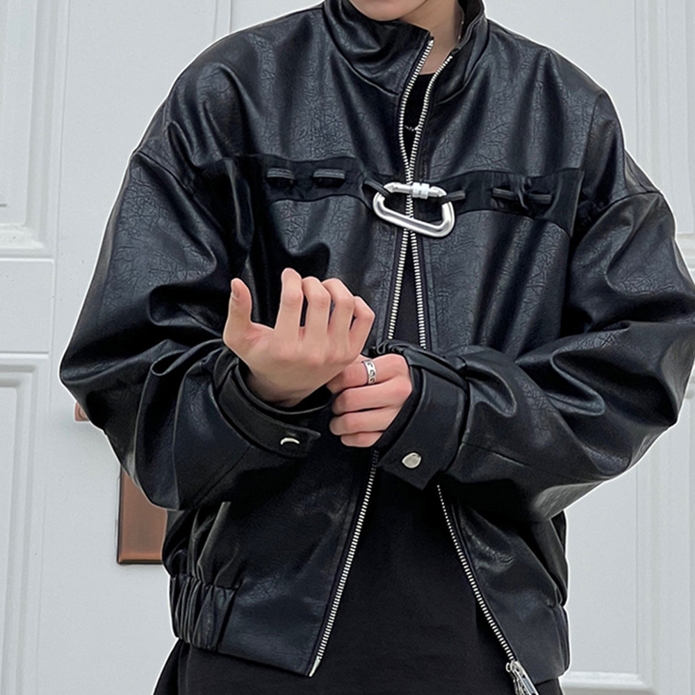 Opium Carabiner Leather Jacket - Fūga Studios