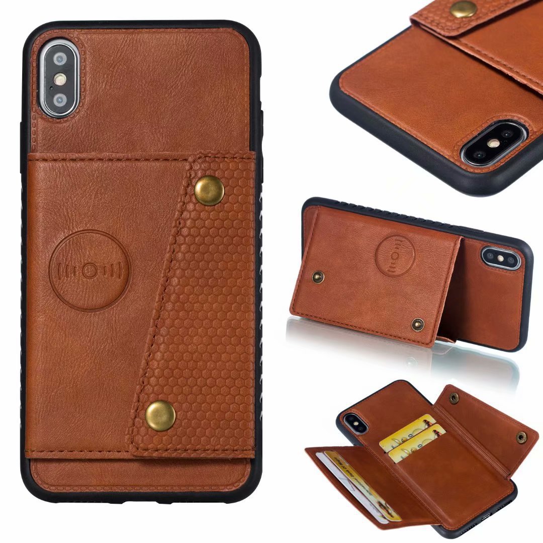 Applique Leather Double Buckle Phone Case - CJdropshipping