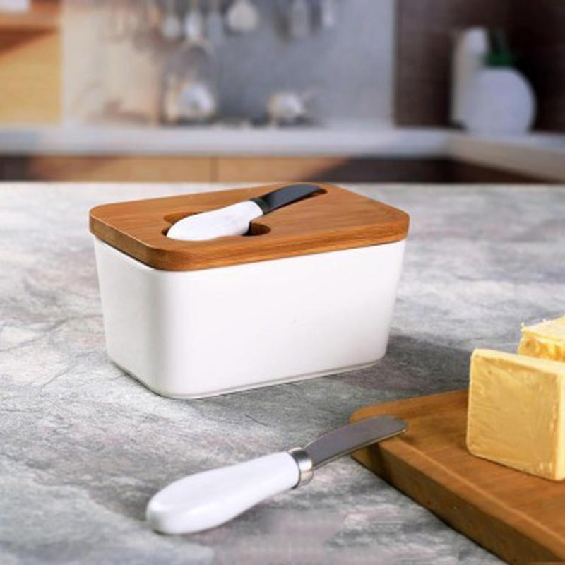 Ceramic Rectangular Cheese Simple Box - CJdropshipping