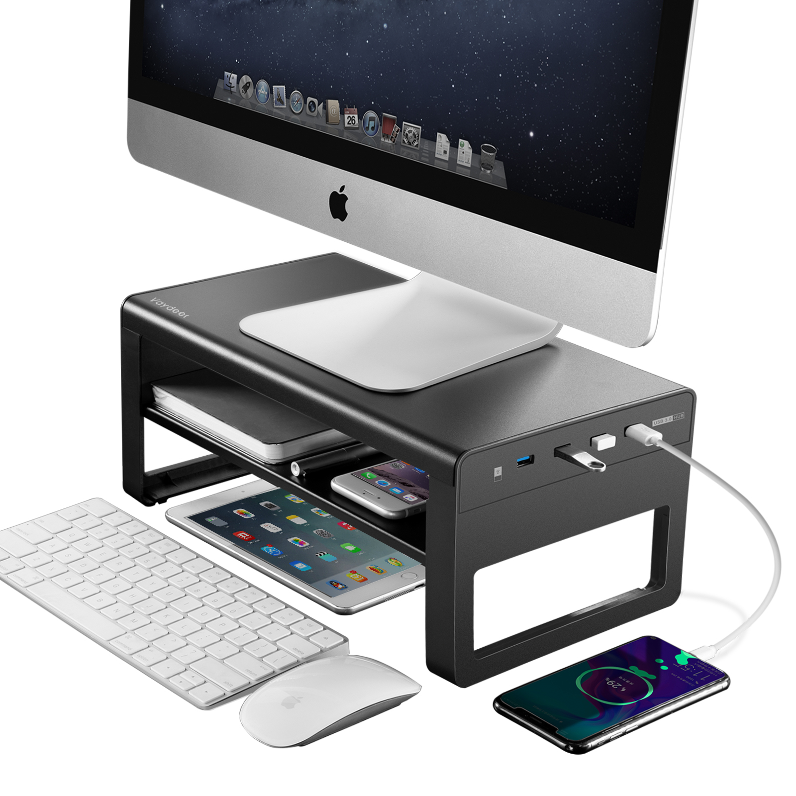 Computer Monitor Increase Rack Multifunctional Notebook Stand Office ...