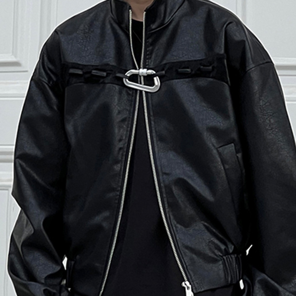 Opium Carabiner Leather Jacket - Fūga Studios
