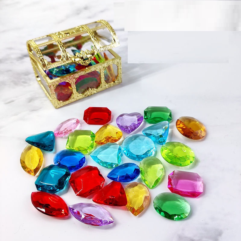 Diamond Gem Crystal Stone Handmade Diy Material Package Treasure Chest ...