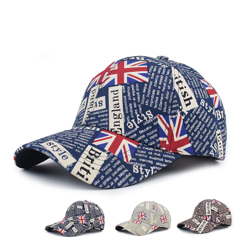 Alphabet Baseball Cap British Style Foreigner Casual - CJdropshipping