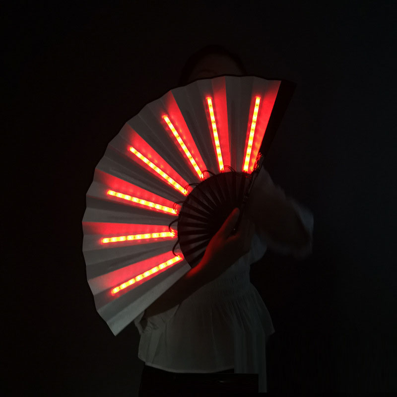 LED Luminous Fan Color Folding Fan - CJdropshipping