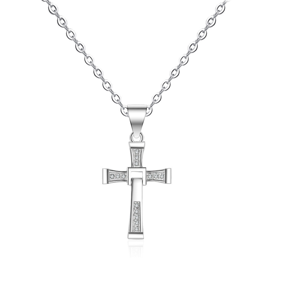 Cross Pendant Emmanuel Couple Necklace Women - CJdropshipping