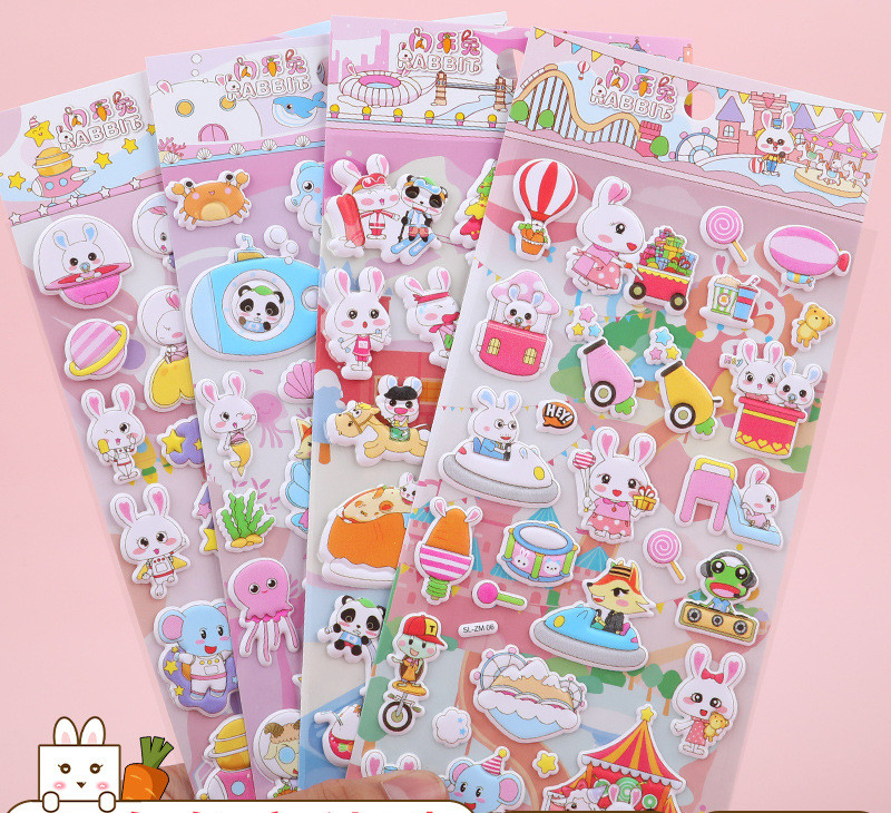 Cute Little White Rabbit Children Sticker Decoration - CJdropshipping