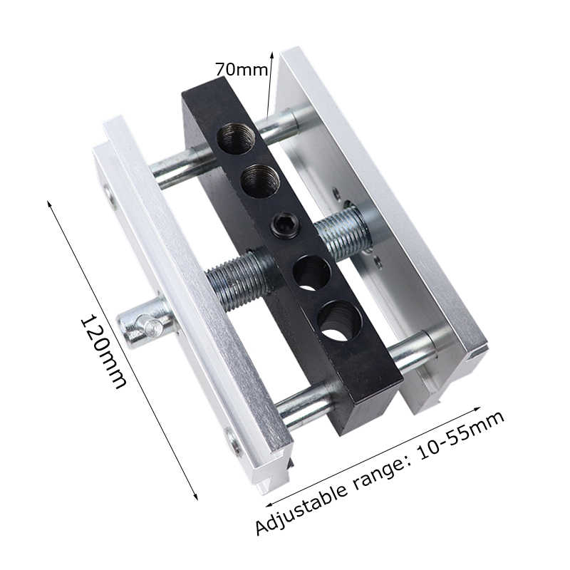 Round wooden tenon punching locator
