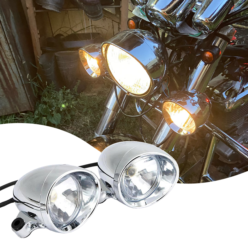 Retro Bullet Type Installation Auxiliary Small Fog Lamp Spotlight ...