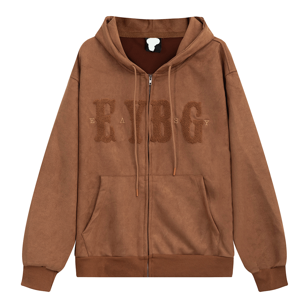 Flocked Embroidered Lettering Hoodie Jacket at Rs 7120 | Bangaon| ID ...