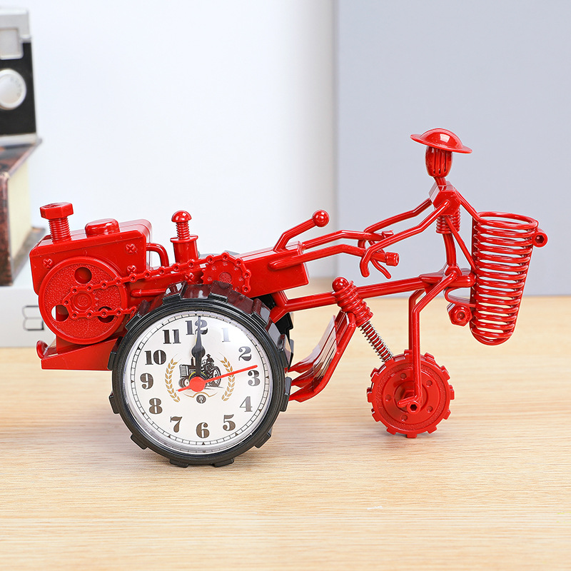 Creative Retro Tractor Model Alarm Clock Living Room - CJdropshipping