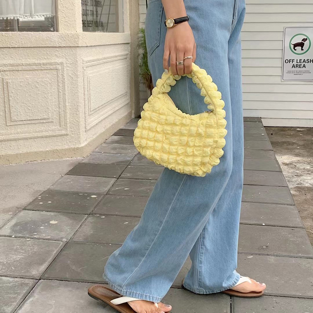 Western Style Gentle Pleated Bubble Handbag - CJdropshipping