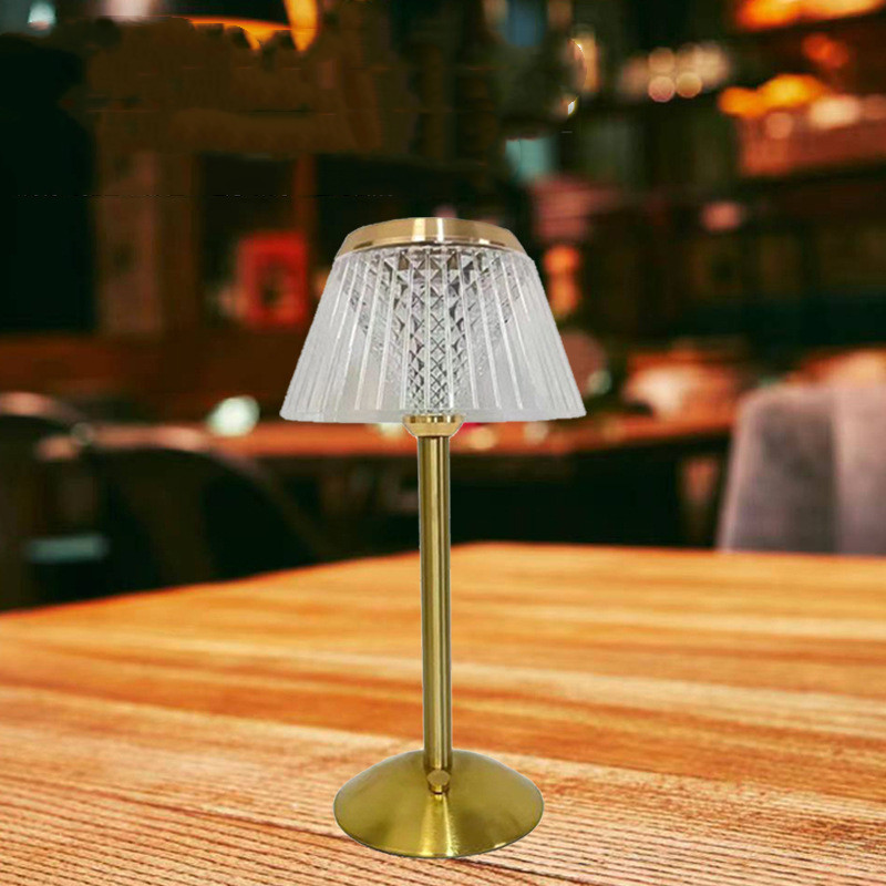Romantic Diamond Bar Restaurant Table Lamp Creative Crystal Atmosphere ...