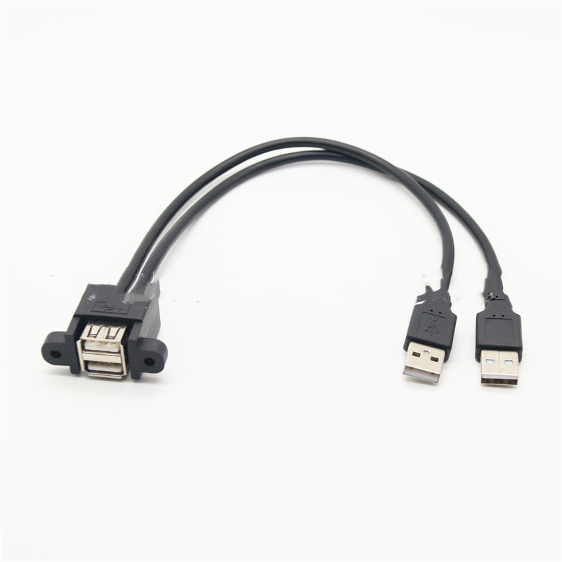 USB 20 Cable Dual-port USB Extension Cord - CJdropshipping