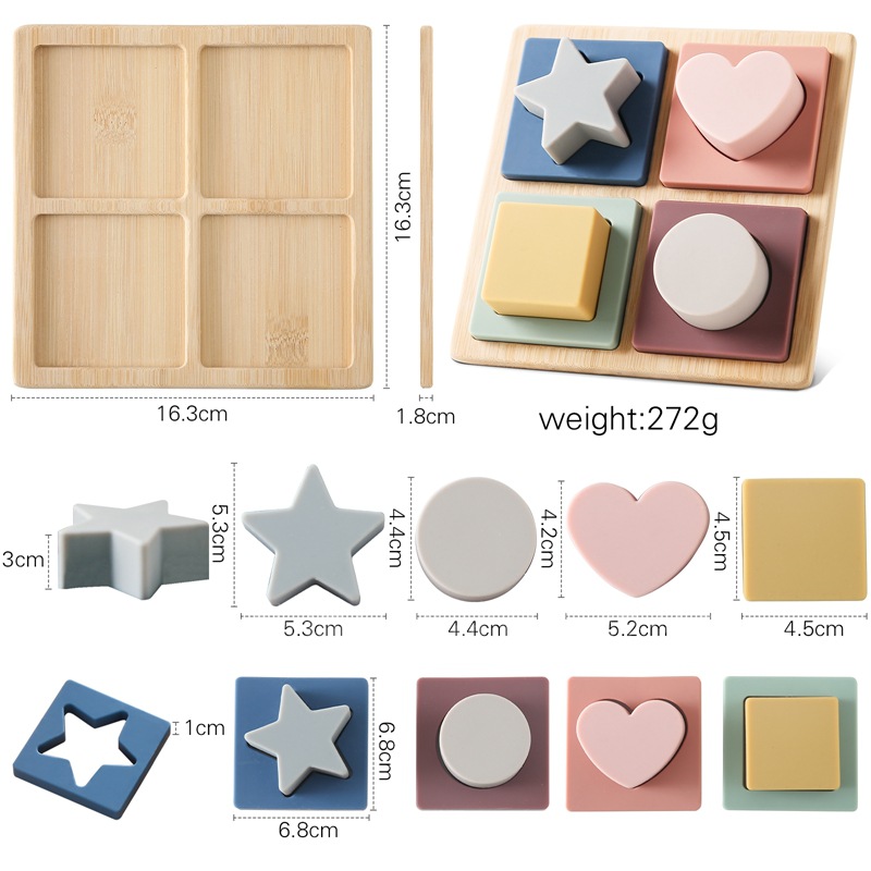 Edible Silicon Shape Recognition Puzzle