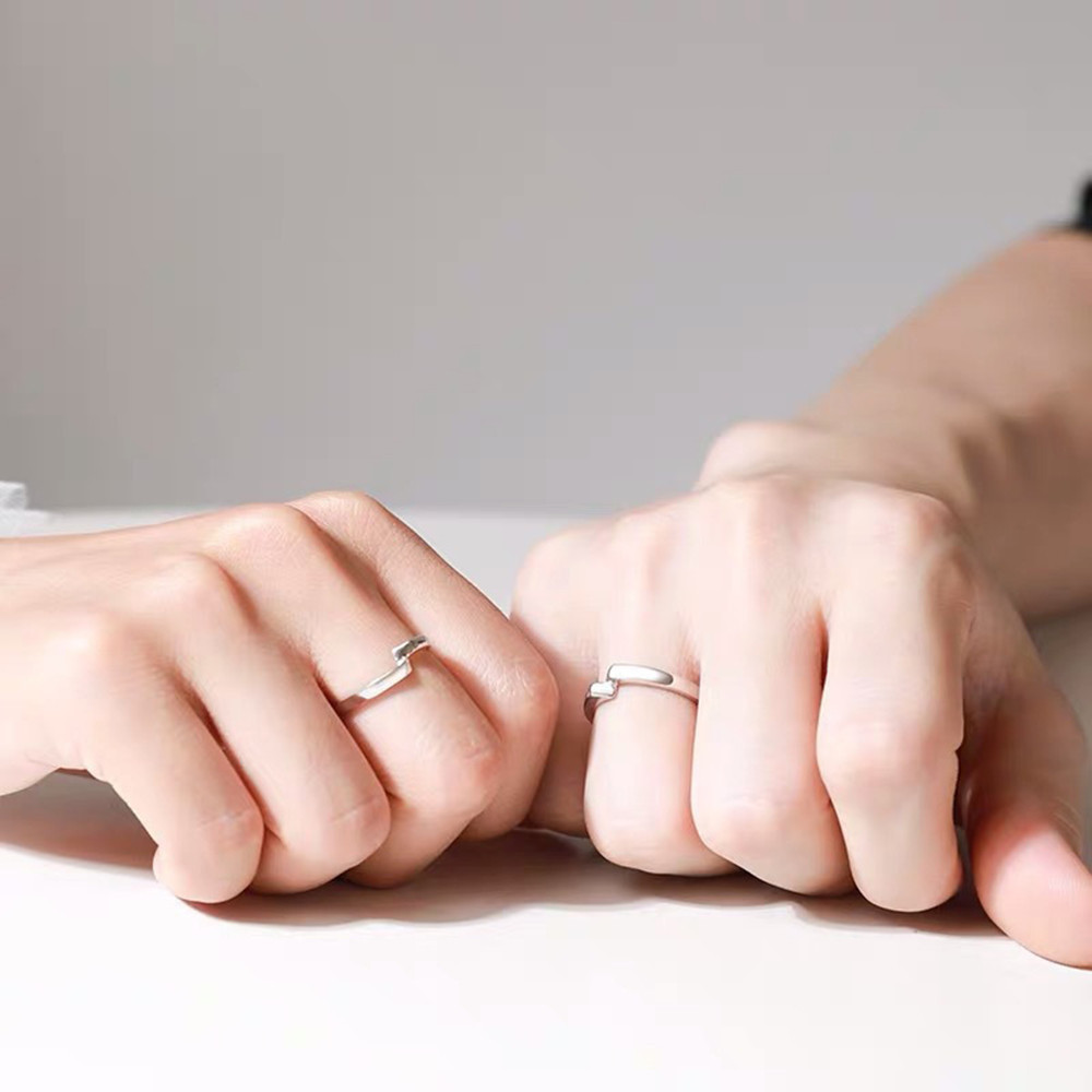 Sterling Silver Inseparable Lovers, Rings, Men And Women - CJdropshipping