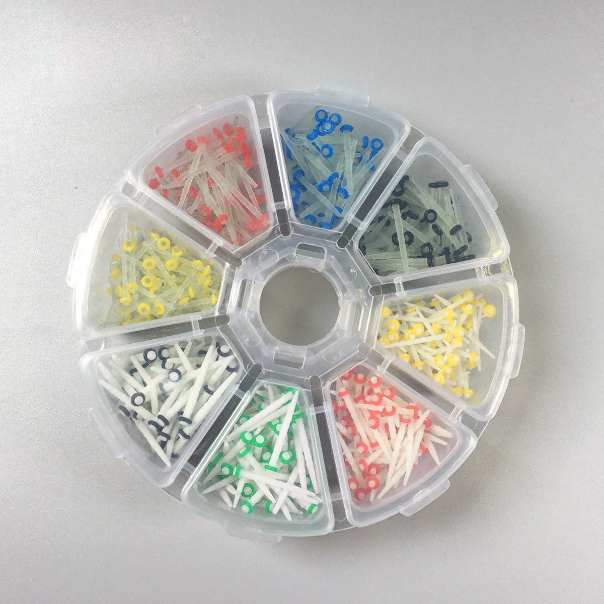 Dental Fiber Post Set Box 50 Pcs Each Porcelain Dental Post ...