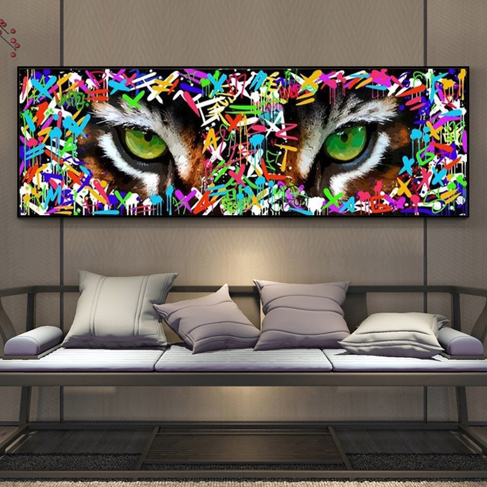 Black Gold Women's High-definition Print Canvas Oil Painting ...