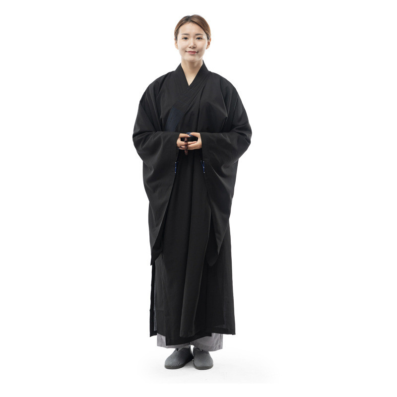 Zen Buddhist Robe Lay Monk Meditation Gown Monk Training Uniform Suit ...