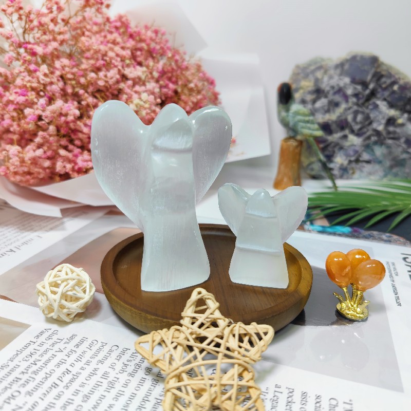 Natural Crystal Selenous Acid Salt Plaster Angel Home Decoration ...